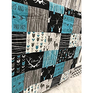 Baby Boy/Girl Chevron, Baby Bedding, Woodlands, Buck, Bear, Neutral, Crib Bedding, Nursery Room, Babylooms