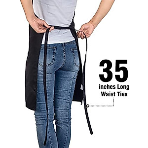 PLACE4PRINT Waterproof Hair Stylist Aprons with 2 Pockets for Men and Women, Salon Hairdresser Smock and Pet Grooming Apron - Adorable Gifts for Barbers, Birthdays, and Housewarming