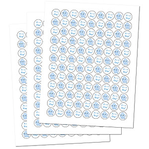 324 Blue Elephant Its a Boy Baby Shower Favors Stickers for Baby Shower Or Baby Sprinkle Party, Baby Shower Kisses Stickers, Baby Shower Blue Favors, Baby Shower Labels Decorations. Made in USA