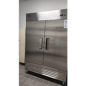 Aceland ETL Certified Commercial Freezer 2 door Stainless Steel Reach in Solid door Upright Fan Cooling Cooler for Restuarant,Bar,Shop,Residential 49 Cu.ft (Commercial Kitchen Equipment)