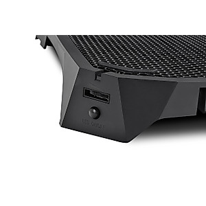 Thermaltake Massive V20 Steel Mesh Panel Single 200mm Blue LED Fan Adjustable Speed Control 10"-17" Laptop Notebook Cooling Pad CL-N004-PL20BL-A