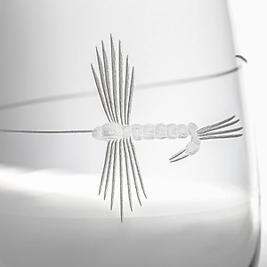 Rolf Glass | Fly Fishing All Purpose Wine Glass 18 Ounce | Set of 4 | Large Wine Glasses | Lead-Free Crystal Glass | Engraved All Purpose Wine Glasses | Made in the US | Outdoor Lifestyle