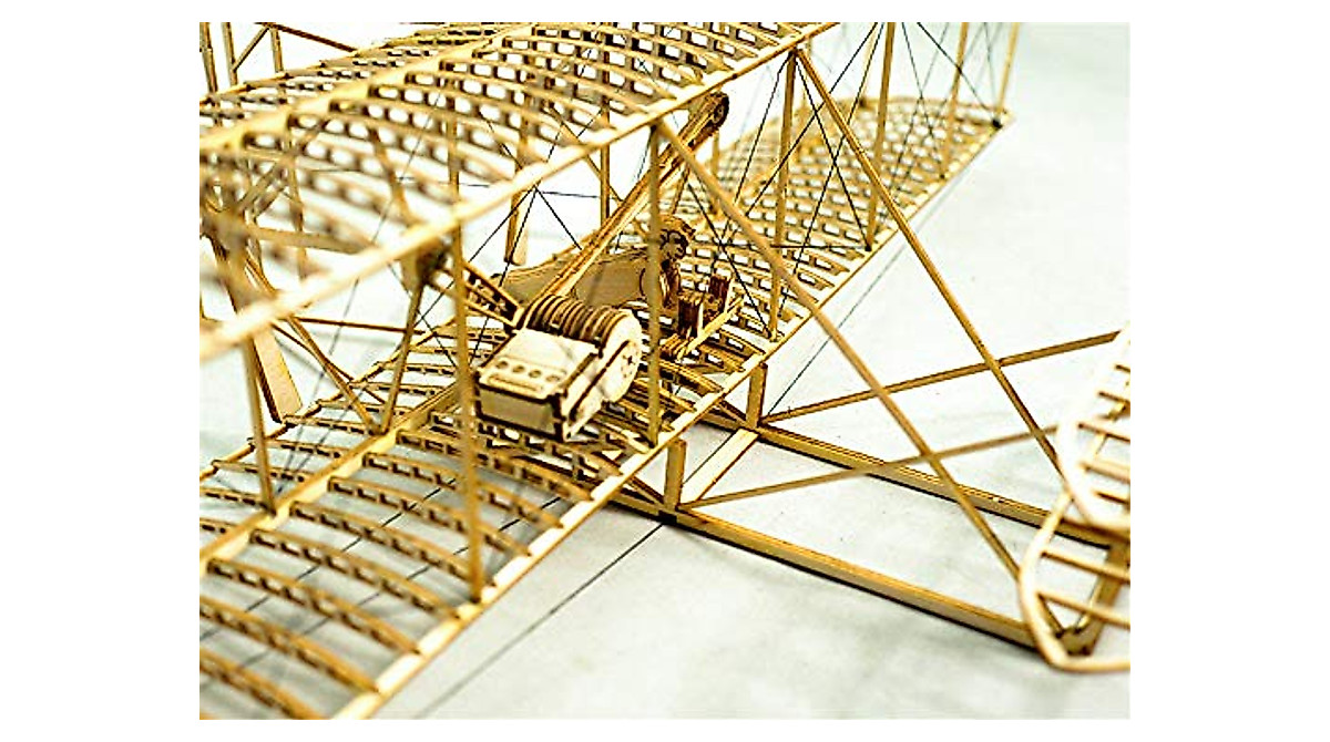 Wright Brothers Flyer Balsa Wood Airplane Model Kit DIY