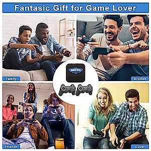 Wireless Retro Game Stick, HDMI 4K TV Input, Built in 30000+ 3D Classic Retro Games with Dual 2.4G Wireless Controllers