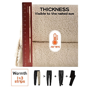 Gihuo Men's Sherpa Lined Athletic Sweatpants Winter Warm Track Pants Ribbed Leg Jogger Pants(Black, Large)