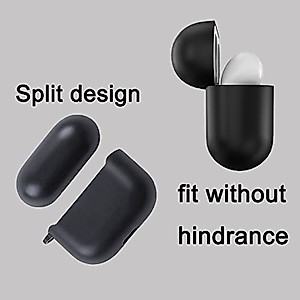 Personalized Custom Name Airpods Pro Charging case Protective Cover Airpod Silicone Leather case Fully Protected Durable, Anti-Drop Keychain, 9 Colors to Choose (Multicolor)