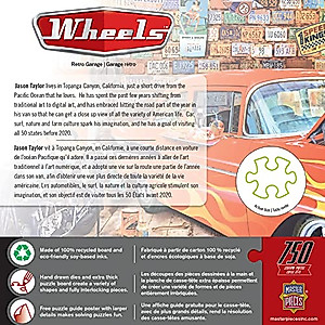 MasterPieces 750 Piece Jigsaw Puzzle for Adults, Family, Or Kids - Retro Garage - 18"x24"