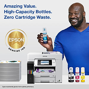 EPSON T542 EcoTank Ink Ultra-high Capacity Bottle Color Combo Pack (T542520-S) for select Epson EcoTank Printers
