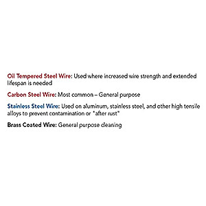 Mercer Industries 183010 - 6" x 3/4" x 2", 1/2", 5/8" Crimped Wire Wheel, .014 Carbon Steel Wire