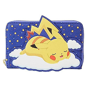 Pokemon Sleeping Pikachu and Friends Zip Around Wallet