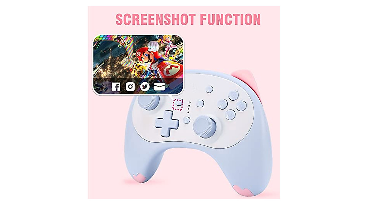 IINE Cute Wireless Switch Controller for Gamers
