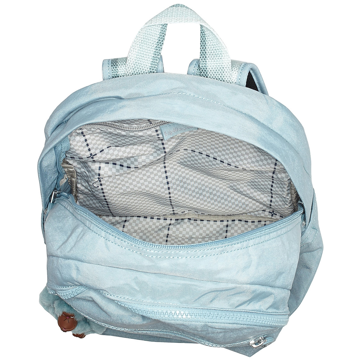 Kipling Backpack, Grey (Cotton Grey)