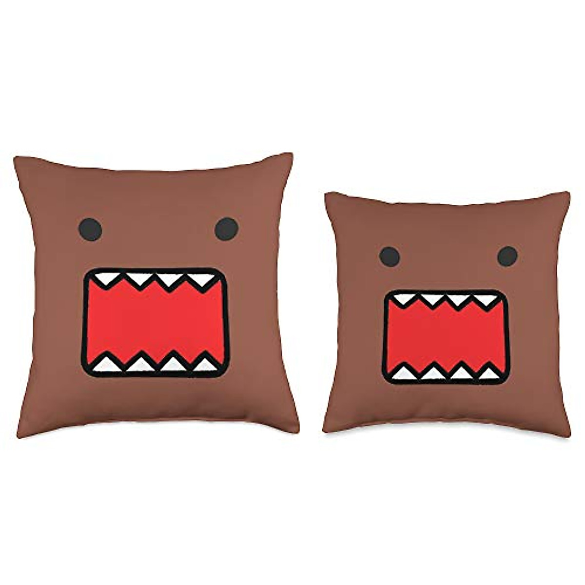 domo gifts Cute Japanese Gifts Domo Kun JDM Throw Pillow, 18x18, Multicolor