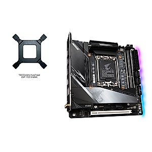 GIGABYTE Z690I AORUS Ultra DDR4 (LGA 1700/ Intel Z690/ Mini-ITX/ DDR4/ Dual M.2/ PCIe 5.0/ USB 3.2 Gen2X2 Type-C/WiFi 6/ Intel 2.5 GbE LAN/Gaming Motherboard)