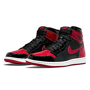 Jordan Mens Air Jordan 1 Retro High OG 555088 063 Bred Patent - Size 8