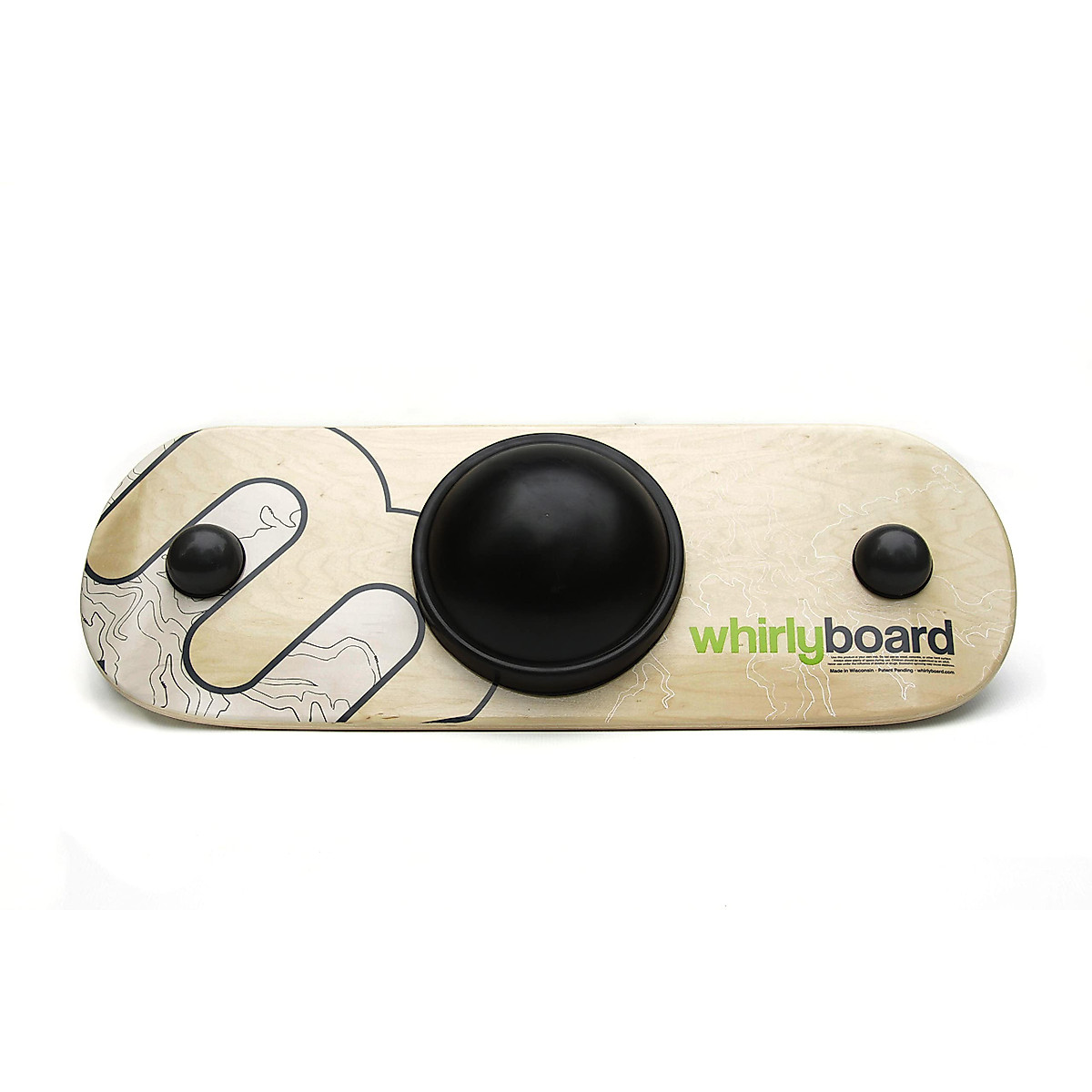 Whirly Board Wide Standing Desk Balance Board & Half-Ball Balance Trainer