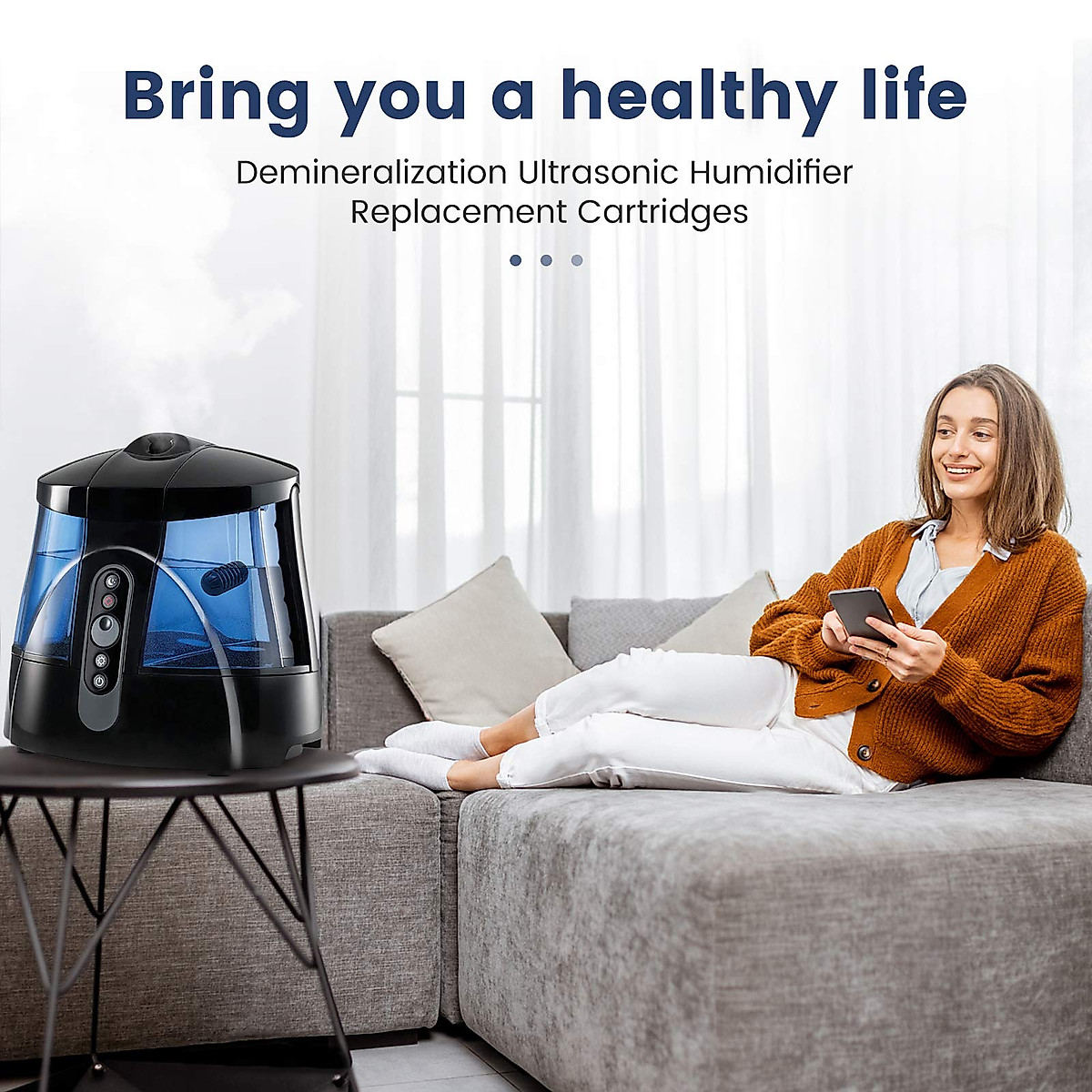 NANE 16 Pack Demineralization Cartridge Compatible with HoMedics Ultrasonic Humidifiers, Filters Mineral Deposits, Prevents Hard Water Build-Up, Purifies Water, Eliminates White Dust and Odor