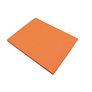SunWorks Heavyweight Construction Paper, 9 x 12 Inches, Yellow Orange, Pack of 50