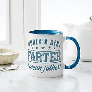 CafePress Worlds Best Farter Mugs Ceramic Coffee Mug, Tea Cup 11 oz