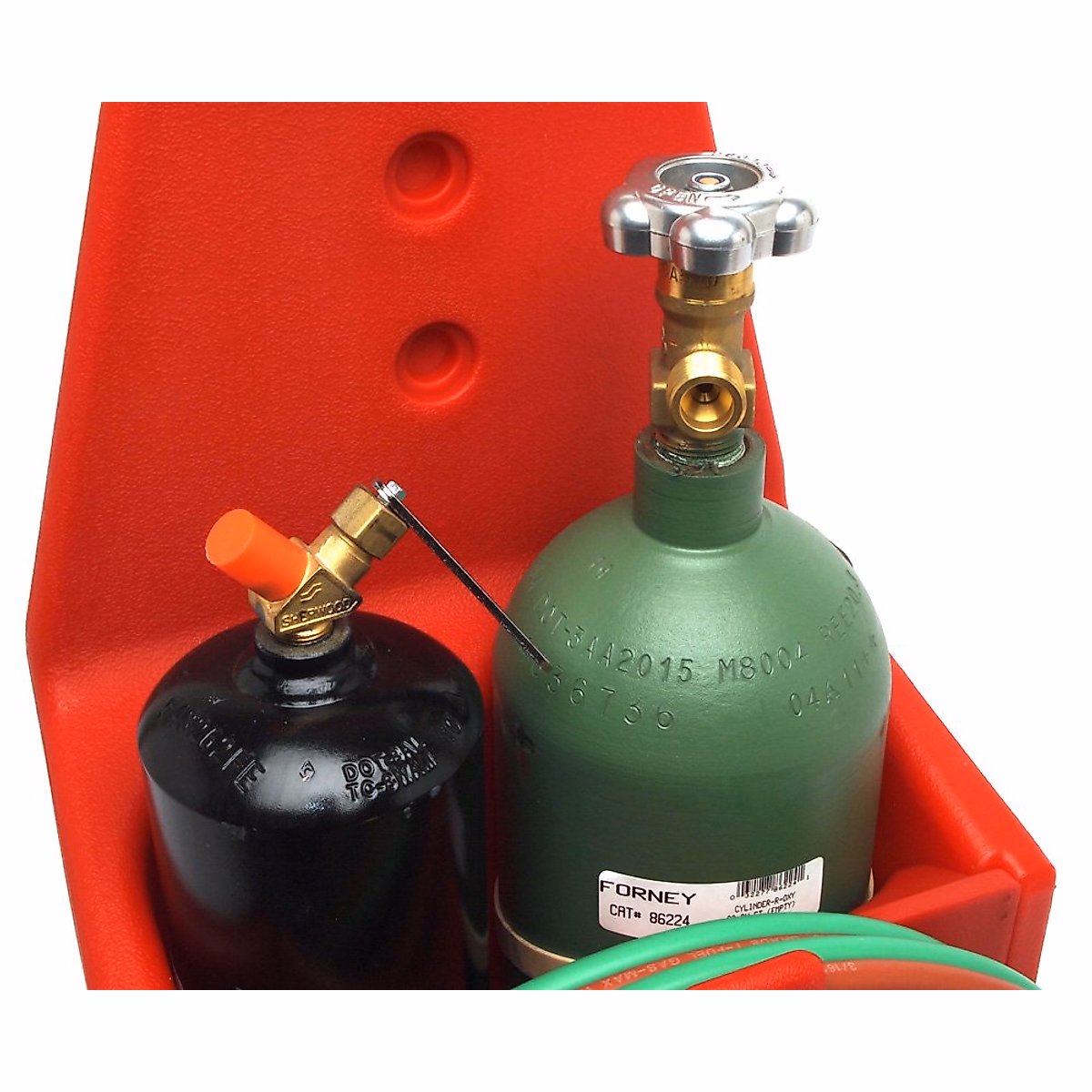 Forney Tote A Torch Light/Medium Duty Cutting and Welding Portable Kit + Flame King Refrigerant Recovery Cylinder Tank