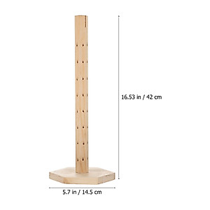 DOITOOL Wood Cake Pop Stand 48 Hole Cake Pop Holder Wooden Lollipop Holder Candy Table Display, Decorative Dessert Stand Lollipop Display Rack Cake Holder for Wedding Baby Showers Birthday Party