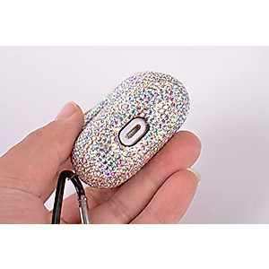 Sparkly Case Compatible with AirPods 3rd Generation with Keychain,Shockproof Protective Premium Bling Rhinestone Cover Skin for AirPods 3 Charging Case (AB not Pro)