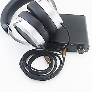 NewFantasia 10ft 6N OCC Copper Silver Plated Upgrade Audio Cable 3.5mm Male and 6.35mm Adapter Compatible with Hifiman Sundara, Ananda, Arya, HE400SE, HE4XX, HE-400i Headphone (2 x 3.5mm Version)