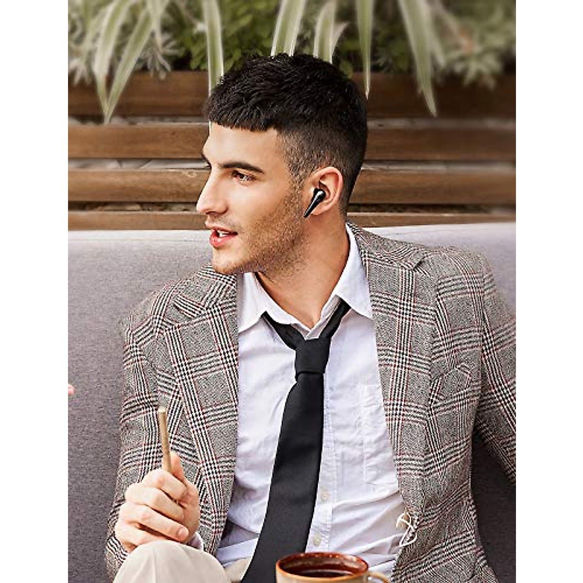 1MORE Comfobuds Pro Bluetooth 5.0 Earbuds, Hybird Active Noise Cancelling Earphones, Stereo Premium Sound in Ear Headphone with 6 Mics ENC for Clear Call and Deep Bass Fast Charging, Black