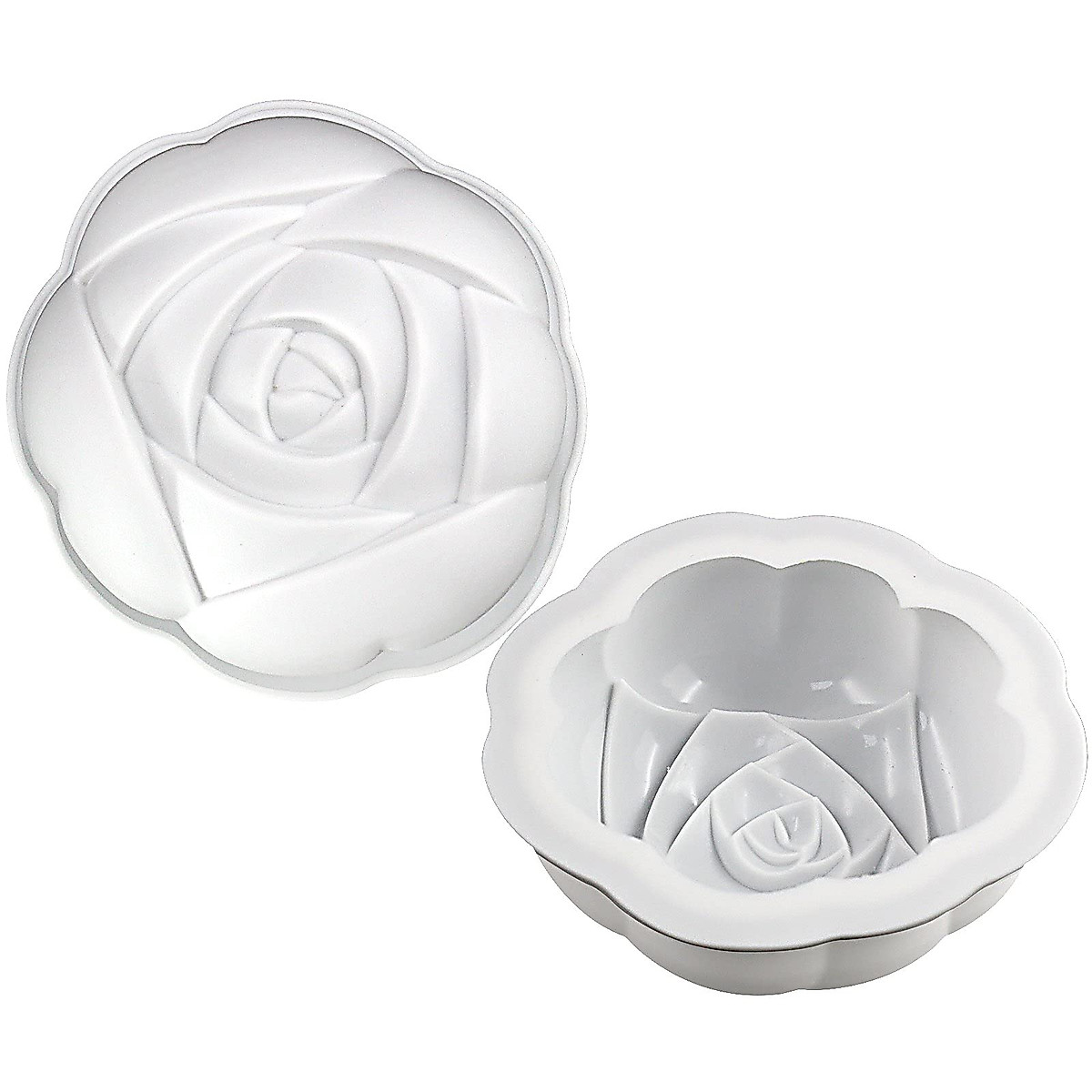 Funshowcase Large Rose Silicone Mold Tray Shape Size 5.7x5.7x2.5inch