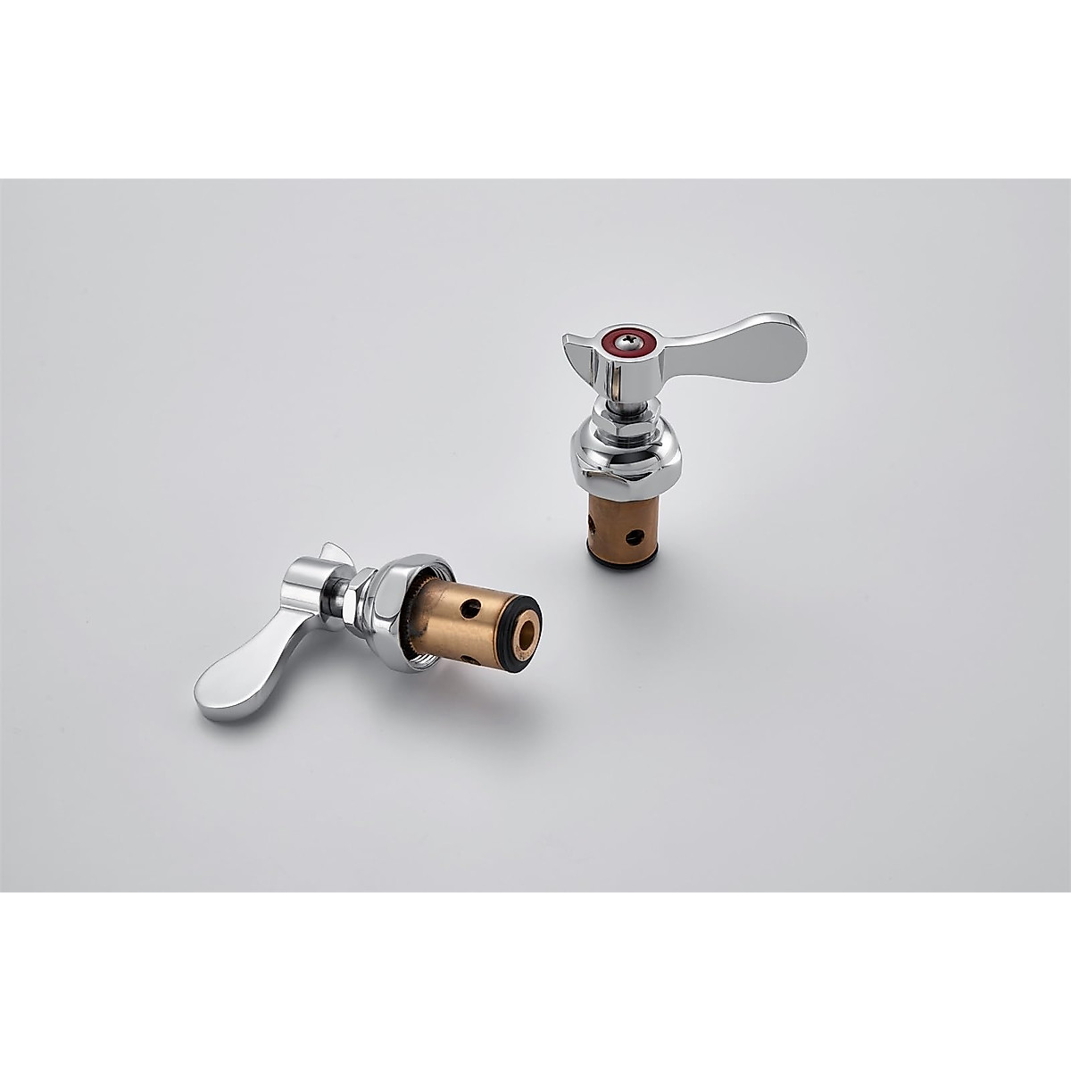 APLWY Brass 002713-40 Hot Side Handle Stem Assembly Replacement Fits All T&S Brass All Faucets, Red, 1 Pcs