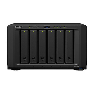 Synology DiskStation DS3018xs Tower NAS Server, Intel Pentium D1508 Dual-Core, 32GB DDR4, 4TB SSD, 32TB SATA HDD, DSM Software