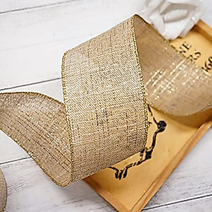 CT CRAFT LLC Orange Satin with Spider Wired Ribbon 2.5 Inch x 10 Yards for Halloween Home Decor Tree Topper Bow Gift Wrapping DIY Crafts Wreath Garland