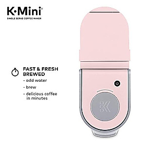 Keurig K-Mini Single Serve K-Cup Pod Coffee Maker, Dusty Rose, 6 to 12 oz. Brew Sizes