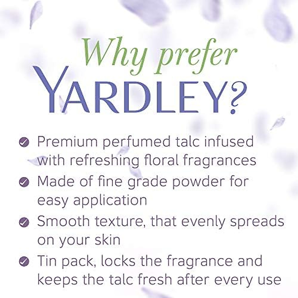 Yardley London English Lavender Perfumed Deodorizing Talc Talcum Powder 100gm, 3.5 Ounce