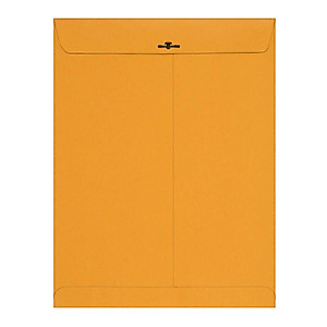 Amazon Basics 10 x 13-Inch Clasp Kraft Envelopes, Gummed, 100-Pack