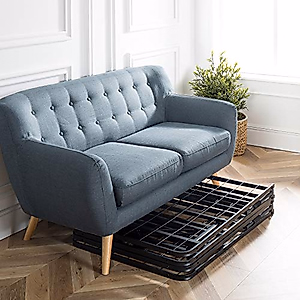 ZINUS SmartBase Tool-Free Assembly Mattress Foundation / 14 Inch Metal Platform Bed Frame / No Box Spring Needed / Sturdy Steel Frame / Underbed Storage, Black, Twin, Regular