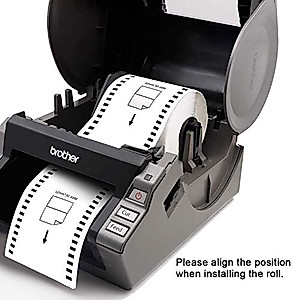 Labelebal Compatible 2-3/7" x 100' Direct Thermal Continuous Length Labels Replacement for DK-2205 Shipping Mailing Postage Compatible for Brother QL Printer (12 Rolls + 1 Frame, 30.48m Labels/Roll)…