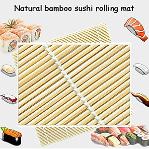 Wtpncil Sushi Making Kit, Bamboo Sushi Rolling Mat, Sushi Roller, Sushi Maker - 2PCS