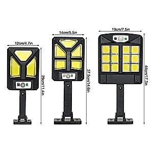 BLHKBAIKB Solar Street Light,Dusk to Dawn Solar Outdoor Light with Motion Sensor for Street Yard Playground Parking Lot,F