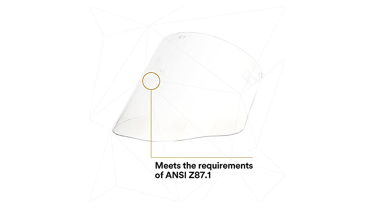 3M H8A Ratchet Headgear & Clear Face Shield Safety System