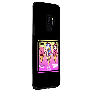Galaxy S9 Single Cone Uni Cone Double Cone Unicorn Ice Cream Case
