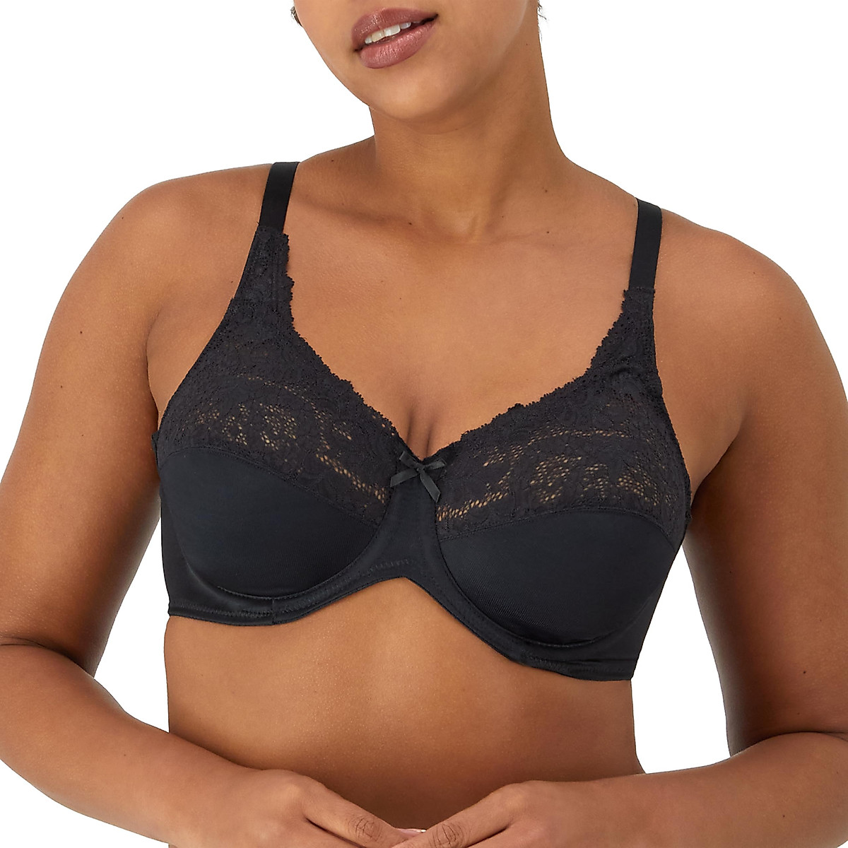 Maidenform womens Microfiber minimizer bras, Black, 36D US