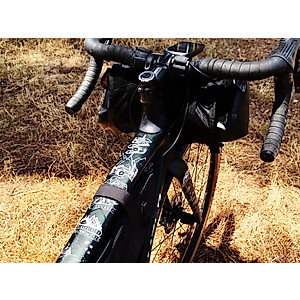 All Mountain Style Honeycomb High Impact Frame Guard Road/Gravel - Clear Bike Frame Protector Supports Universal Fitting - Helps Protect Your Bike from Scratches, Chips and Dings (Bikepacking White)