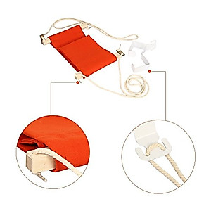 AccMart Adjustable Mini Foot Rest Stand Office Desk Feet Hammock Orange