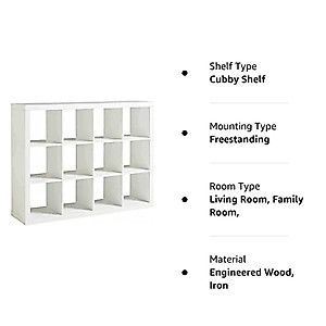 Better Homes and Gardens 12-Cube Organizer (White)