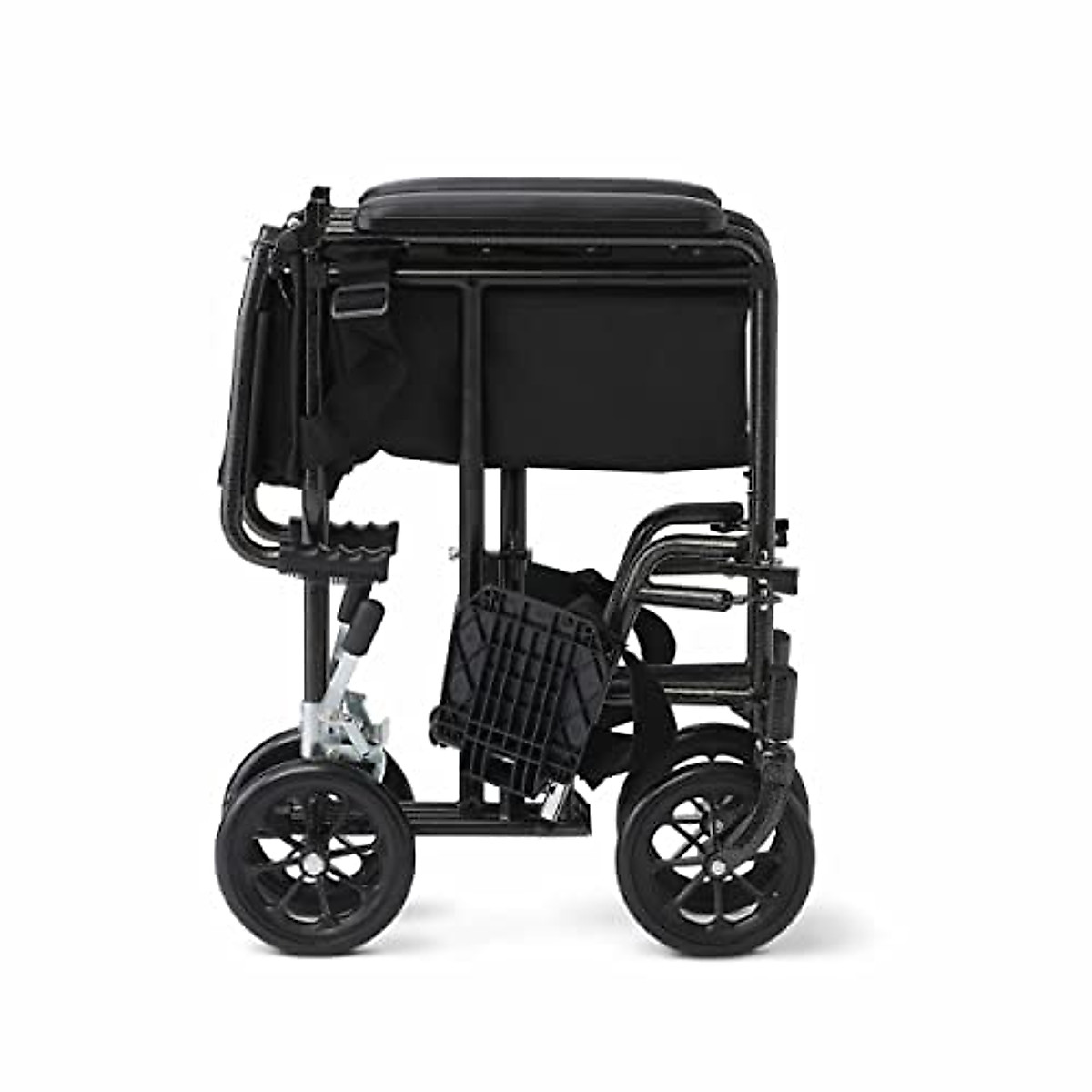 Medline Steel 17" Transport Chair, Hammertone