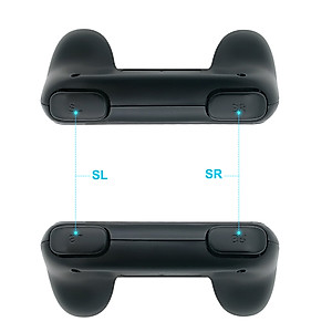 FYOUNG Hand Grips for Switch and Switch OLED Model Controllers, Grip for Switch for Joy Con - Black(2 Packs)