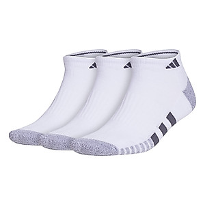 adidas Men's Cushioned Low Cut Socks (3-Pair), White/Grey/Onix Grey, X-Large