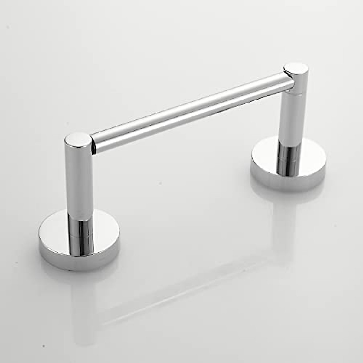 WEIKO Chrome Toilet Paper Holder Towel Ring,Bathroom Hardware Set,Hand Towel Holder Wall Mount Tissue Roll Holder with Double Post Bath Accessories SUS304 Stainless Steel 2pc