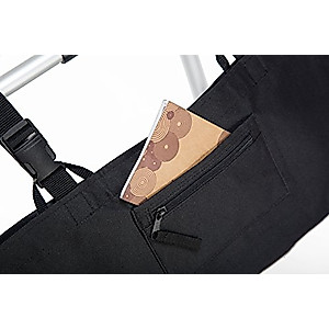 RMS Water Resistant Tote Bag for Walker, Rollator or Scooter (Black)